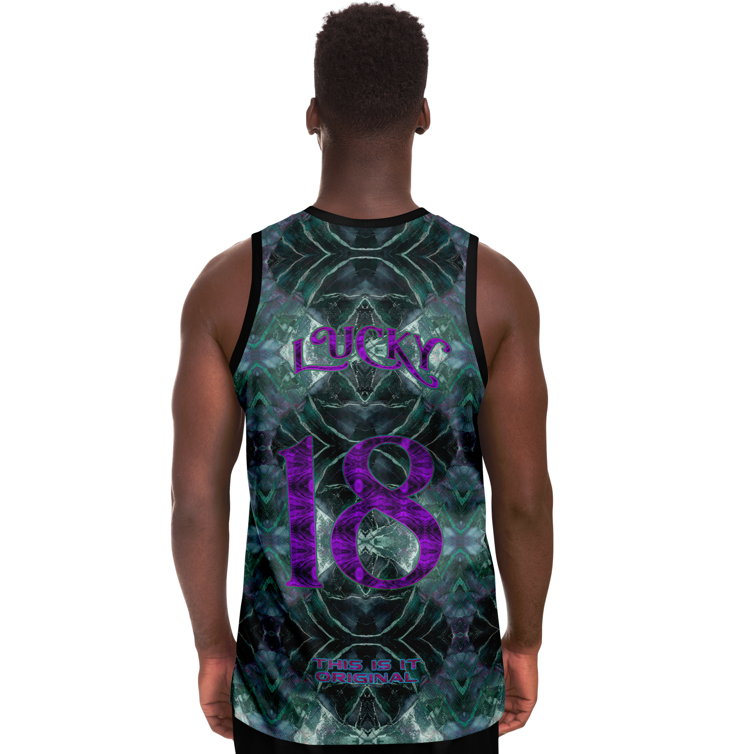 Light Emerald Green Marble Exclusive Design on Basketball Jersey – This ...