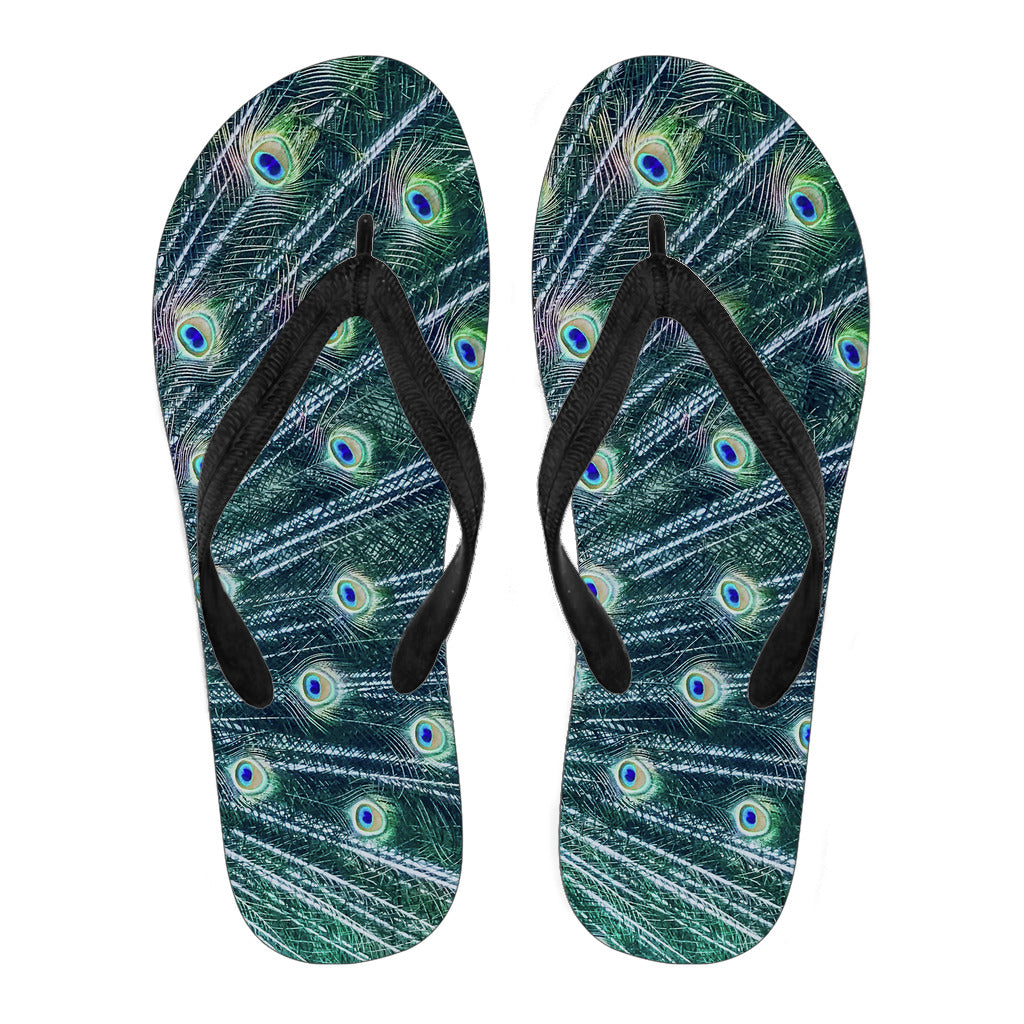 Peacock Feather Women's Flip Flops – This is iT Original