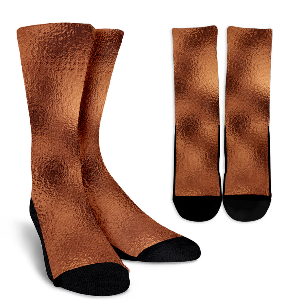 Glittering Copper Crew Socks – This is iT Original