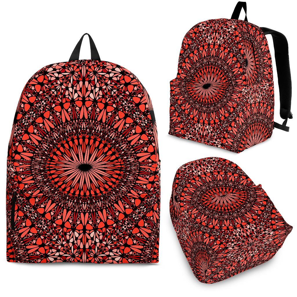 Red Spiritual Mandala Backpack – This is iT Original