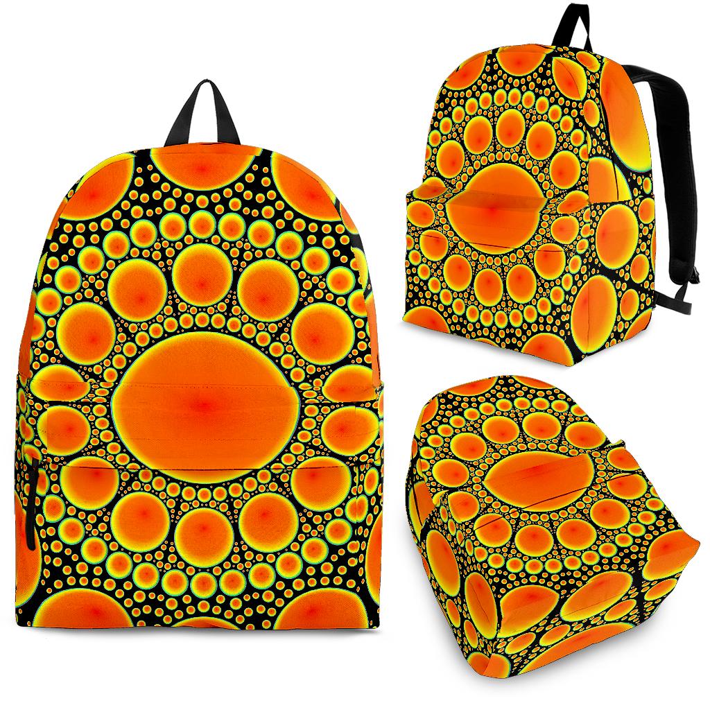 Neon Orange Sun Backpack – This is iT Original