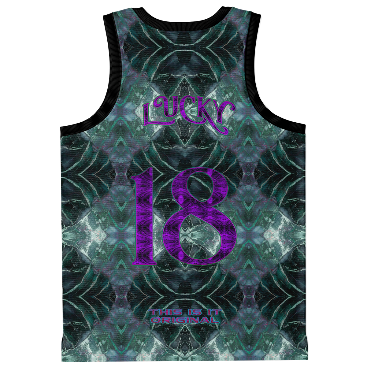 Light Emerald Green Marble Exclusive Design on Basketball Jersey – This ...
