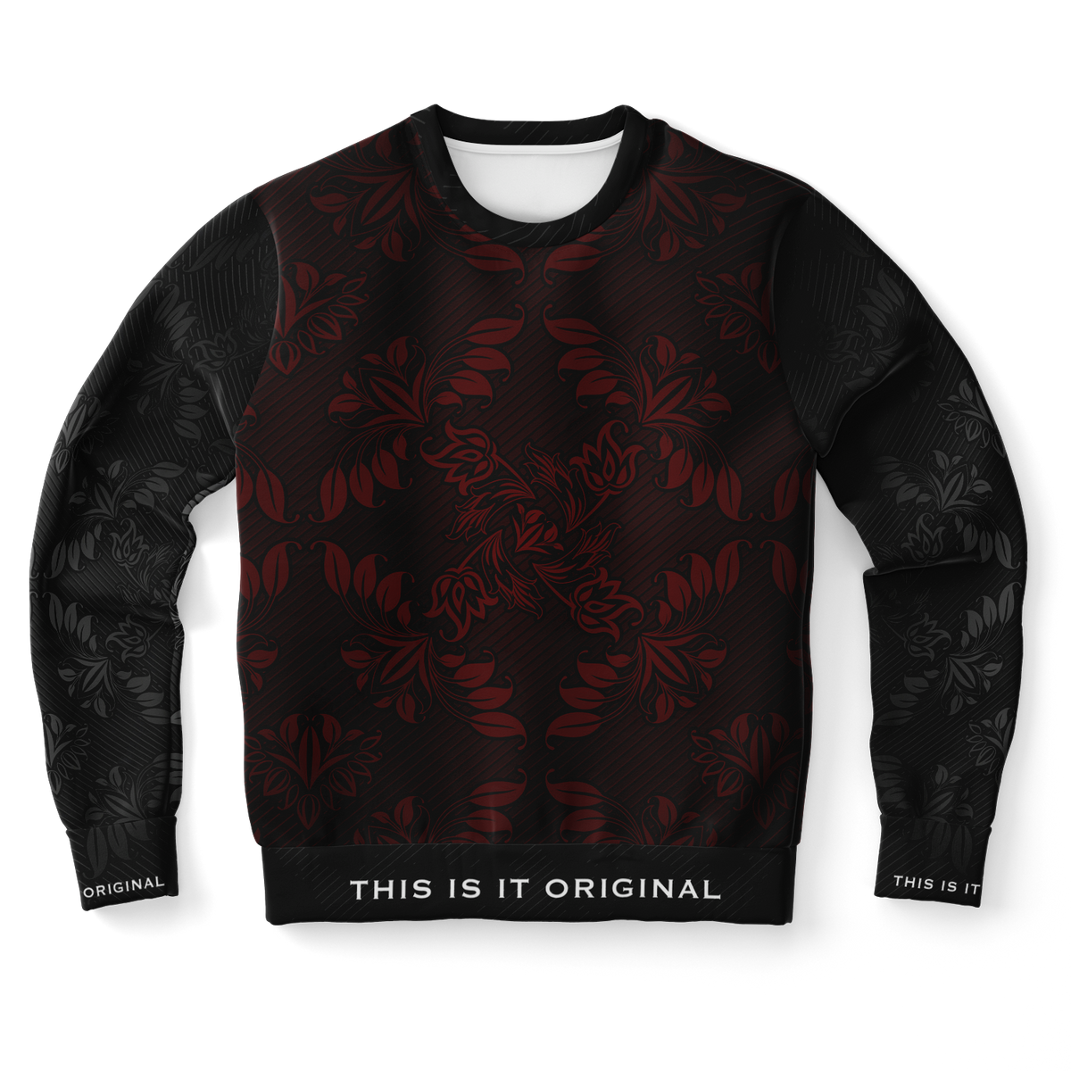 Bloody Red Ornamental Luxury Design Fashion Sweatshirt – This is iT ...