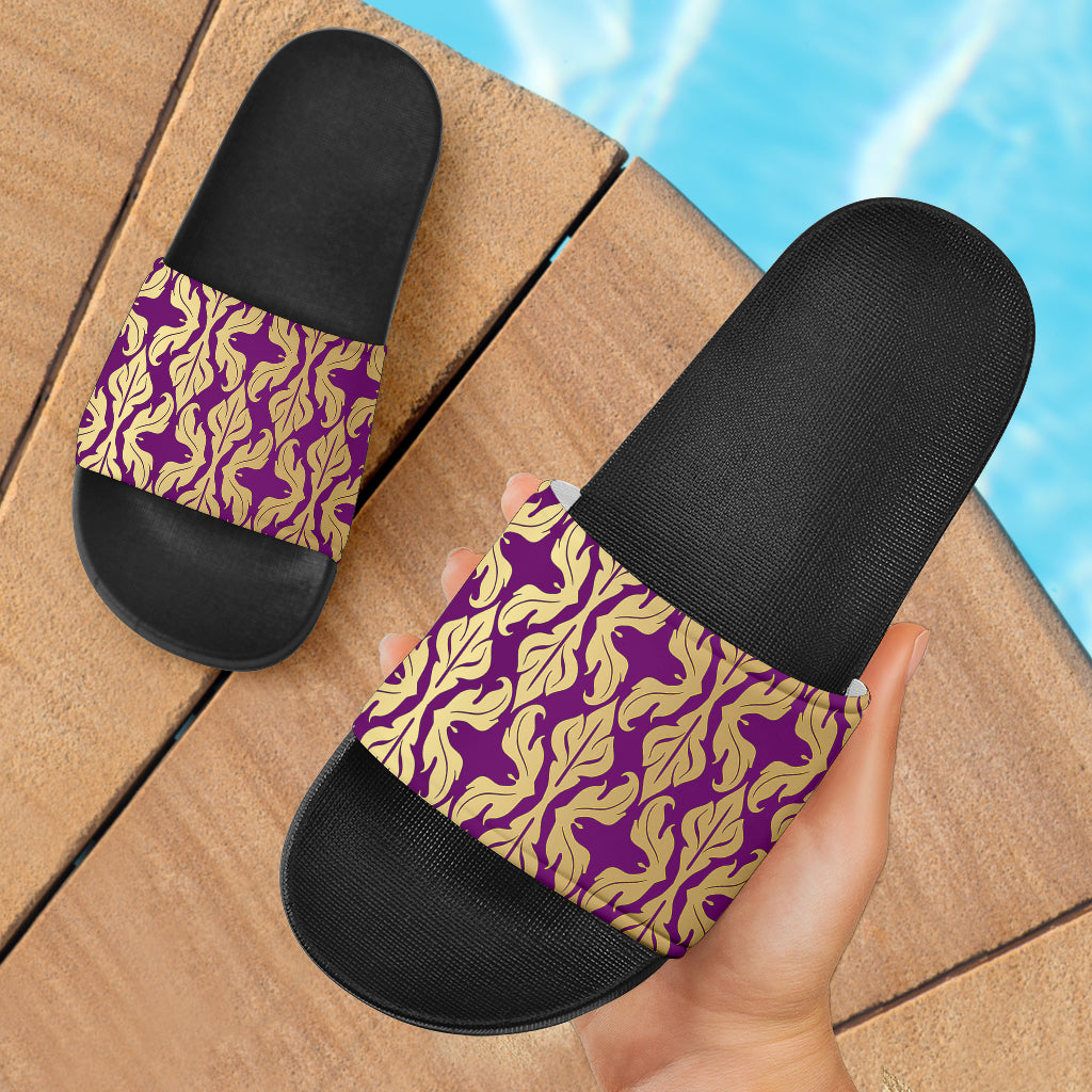 Purple Baroque Slide Sandals – This is iT Original