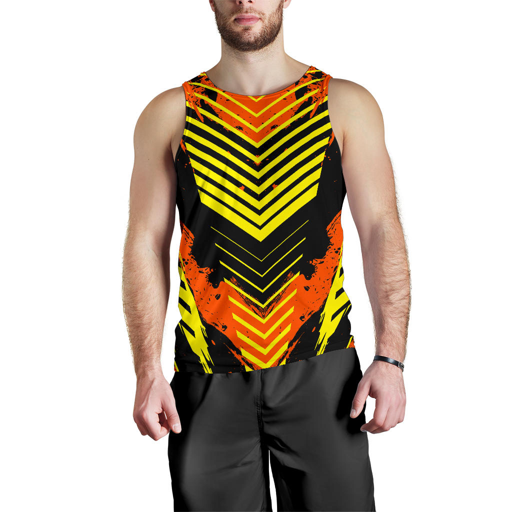 Racing Industrial Style Yellow & Orange Men's Tank Top – This is iT ...