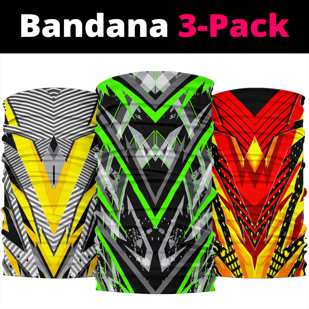 Racing Colorful Style Collection Bandana 3-Pack – This is iT Original