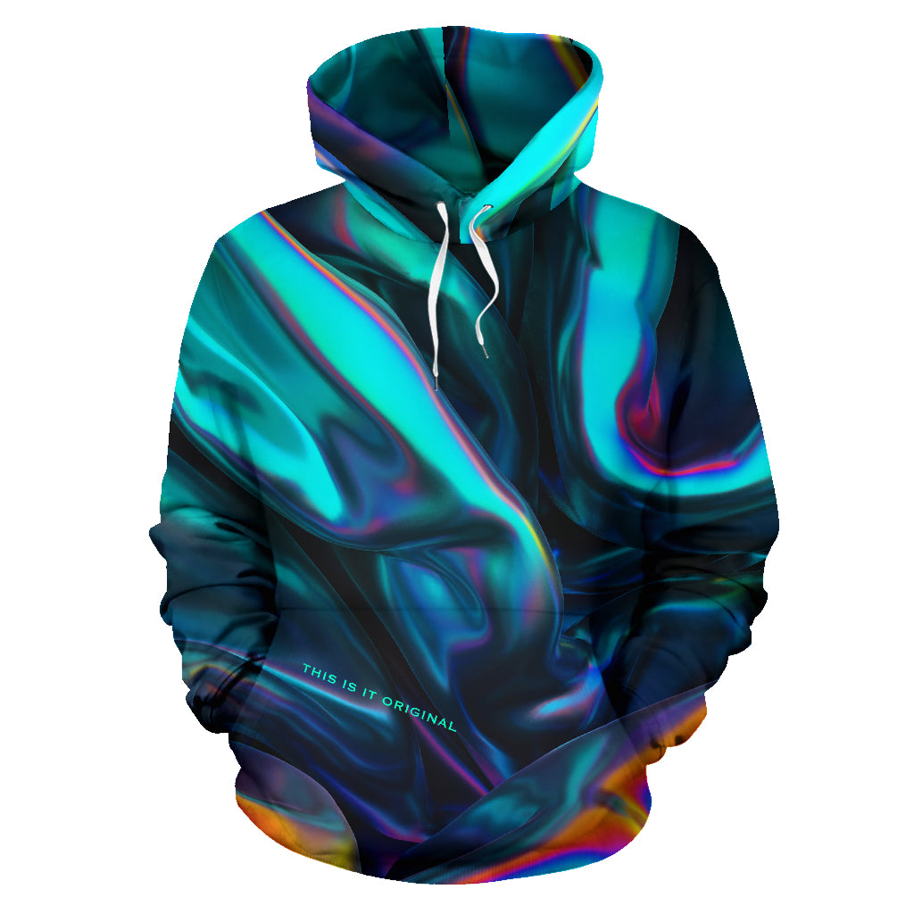 Crazy abstract ocean blue Geometric art Street Wear Unisex Hoodie ...
