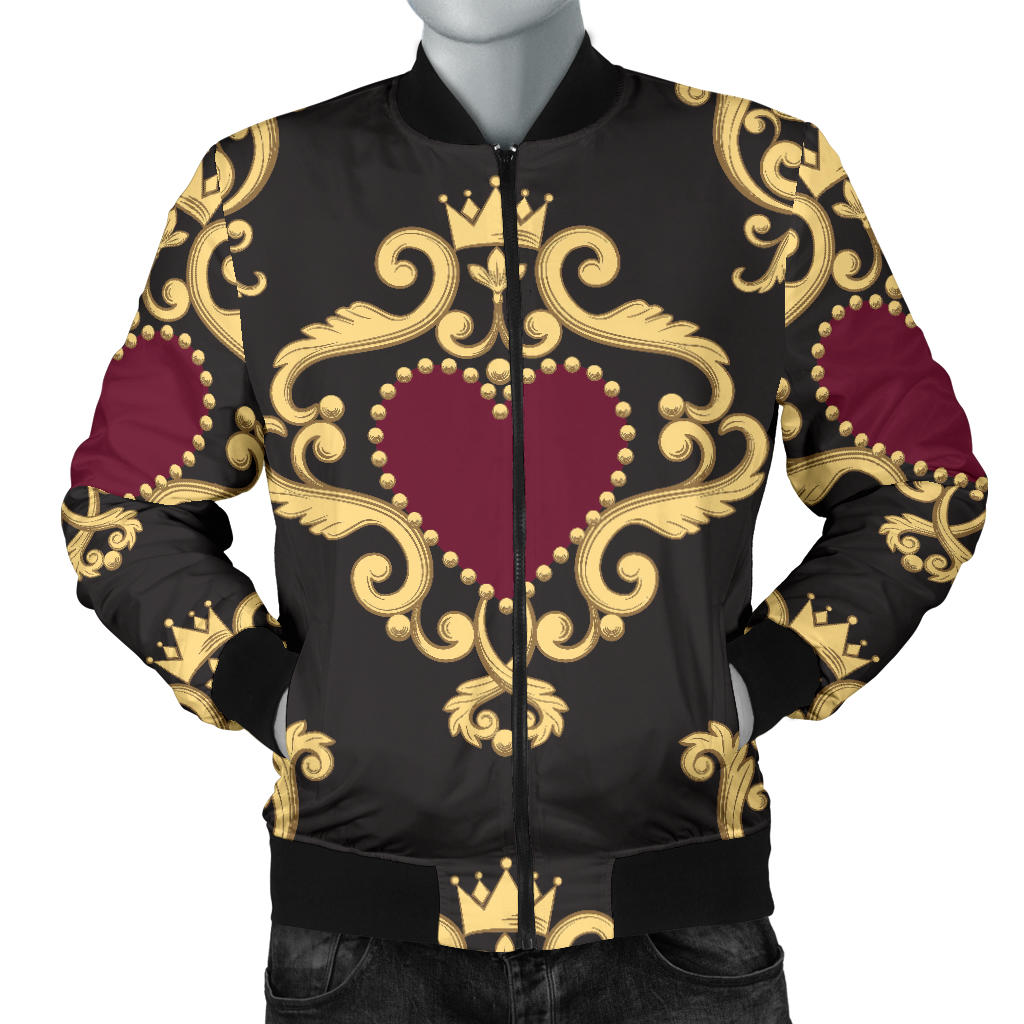 Luxury Royal Hearts Men's Bomber Jacket – This is iT Original