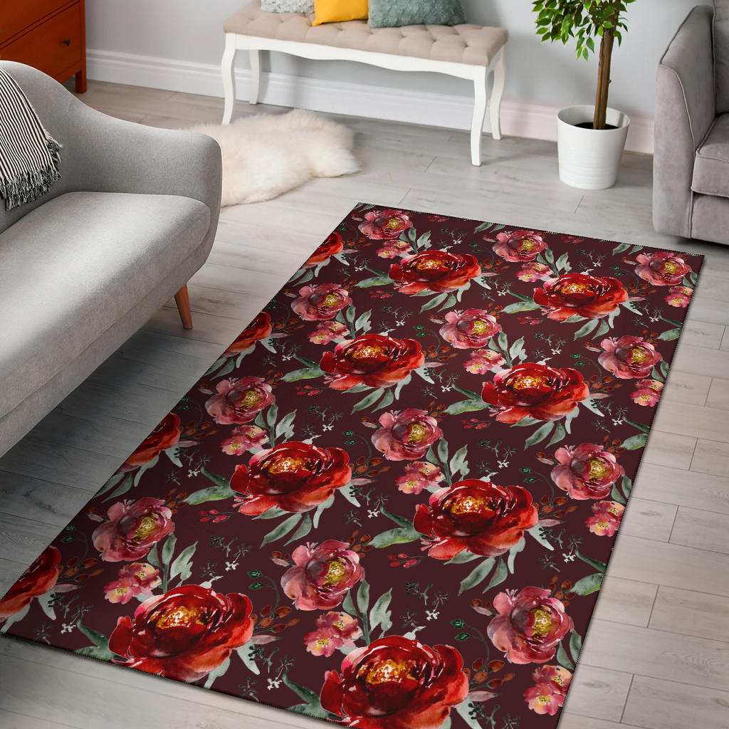 Royal Rose Red Garden Area Rug – This is iT Original