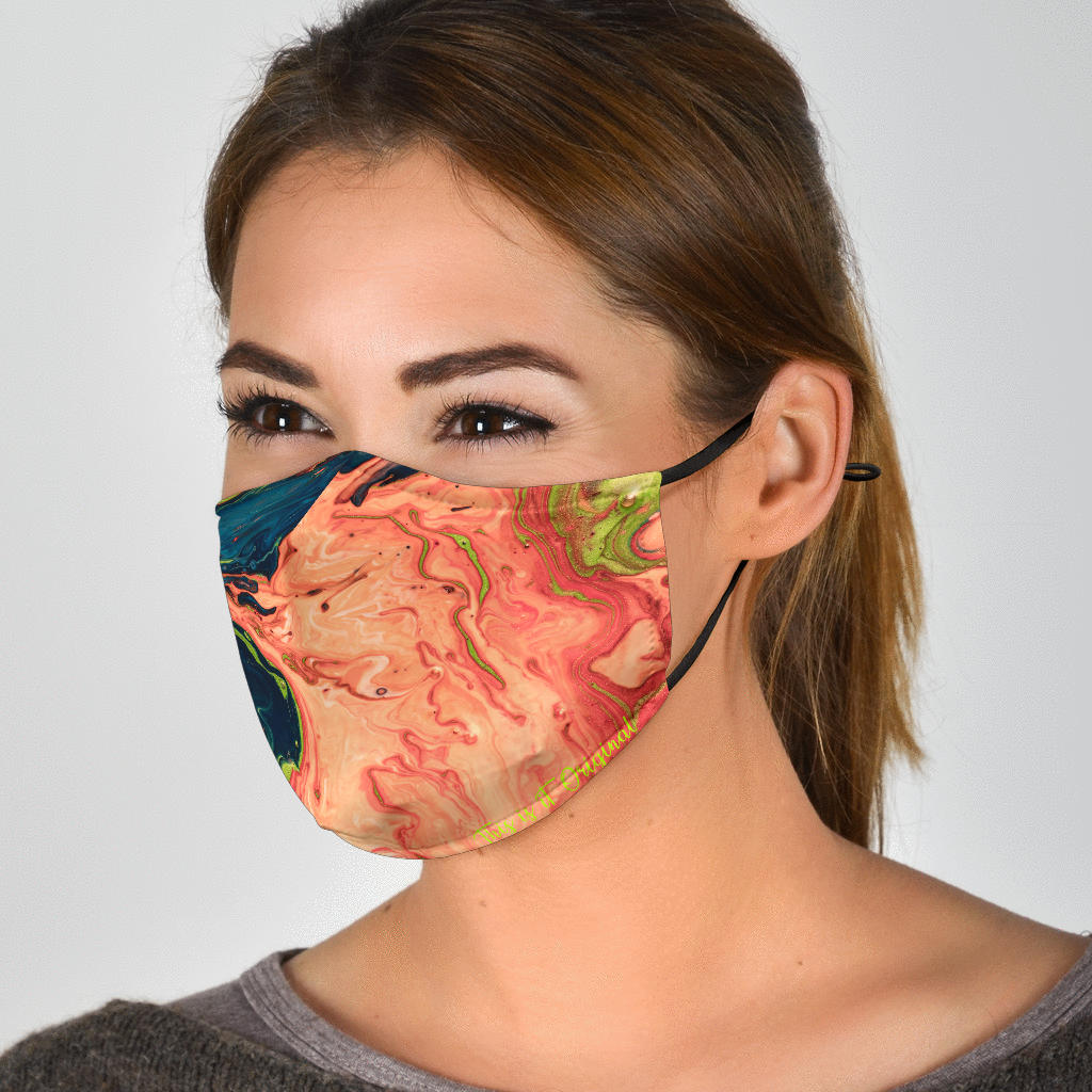 Marble Water Design Four Protection Face Mask – This is iT Original