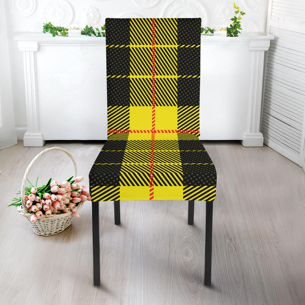 Yellow Tartan Passion Dining Chair Slip Cover – This is iT Original