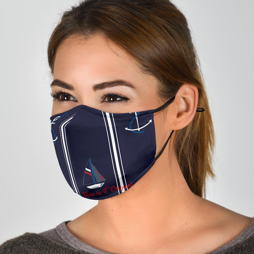 Sailor Modern Style With Stripes Protection Face Mask – This is iT Original