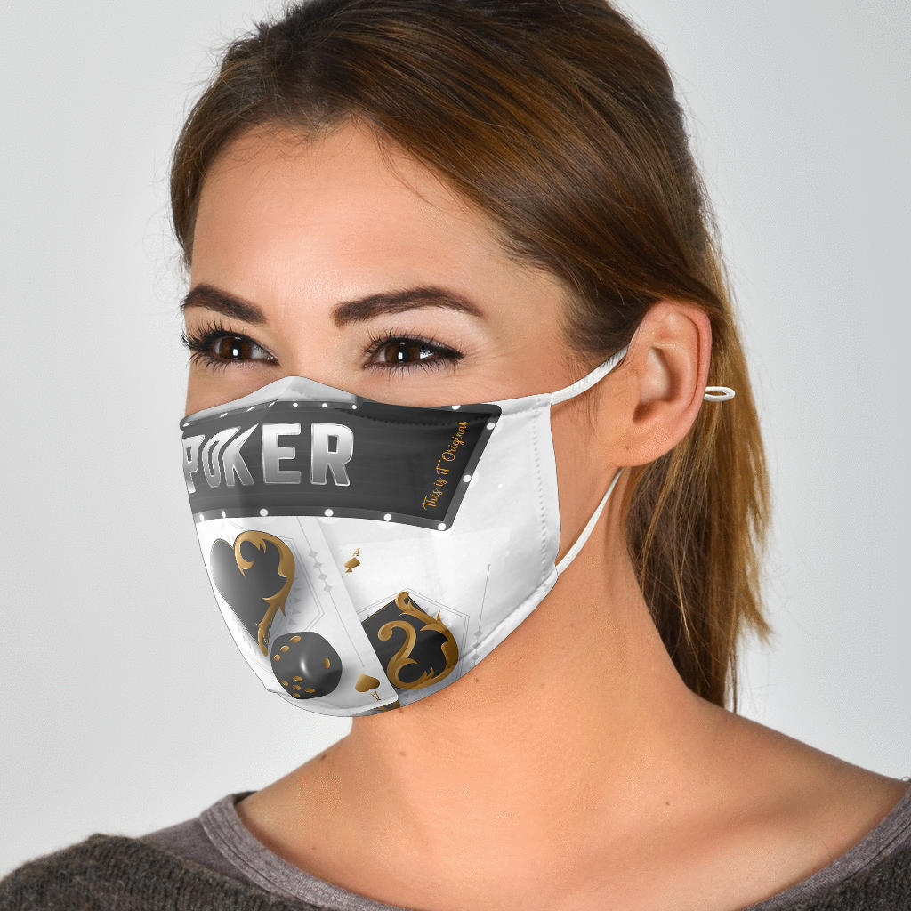 Poker Lover & Heart Card Design Protection Face Mask – This is iT Original