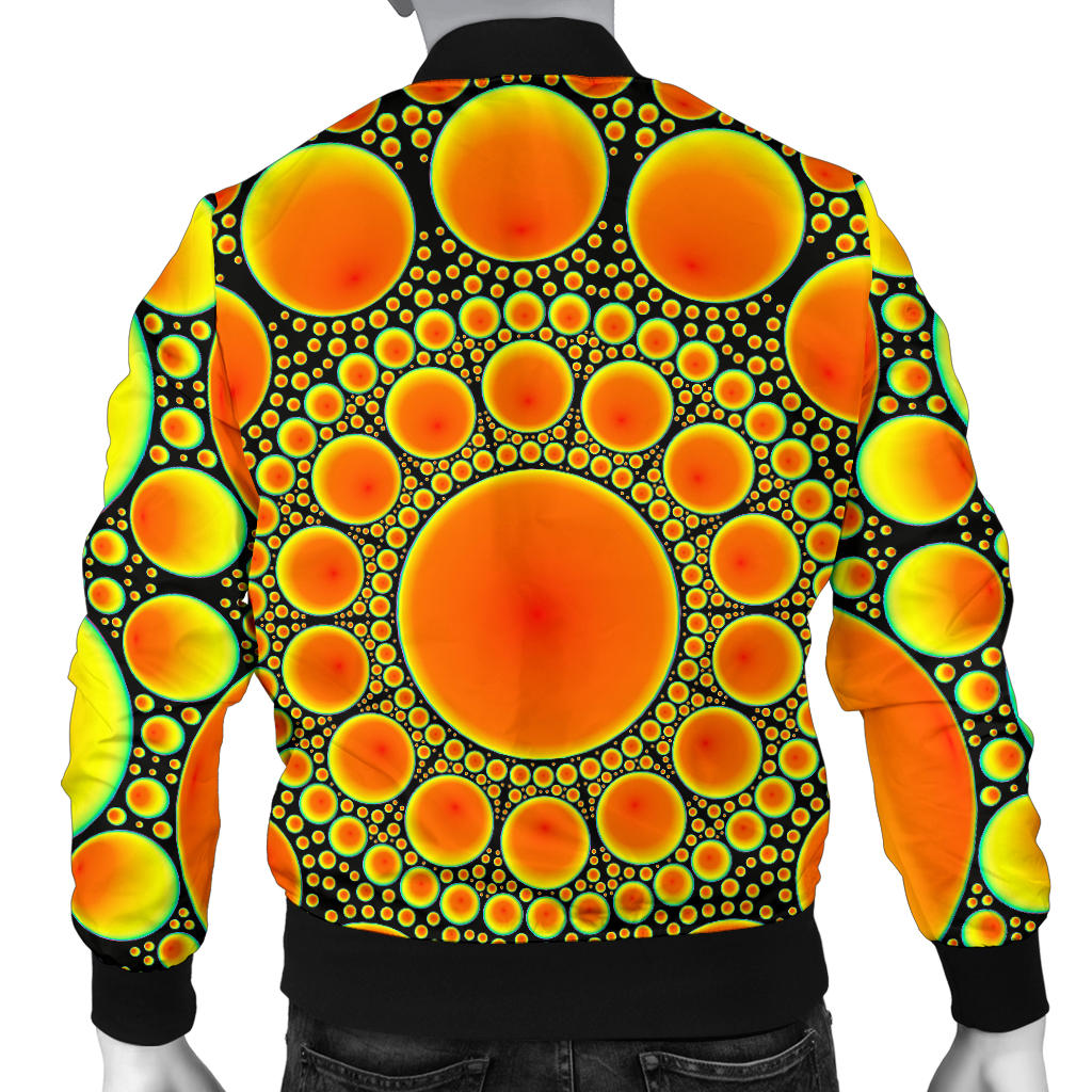 Neon Orange Sun Men's Bomber Jacket – This is iT Original
