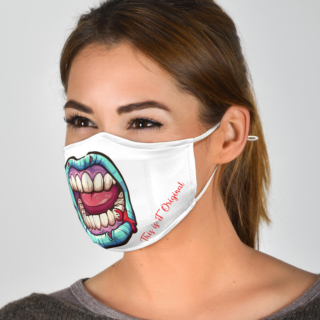 Crazy Pop Art Open Mouth Protection Face Mask – This is iT Original