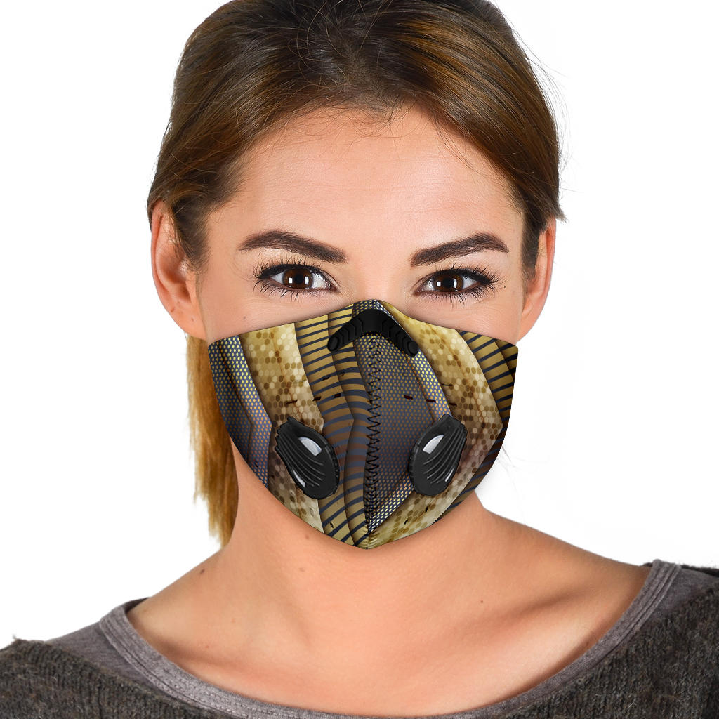 Luxury Gold & Black Design Art Four Premium Protection Face Mask – This ...