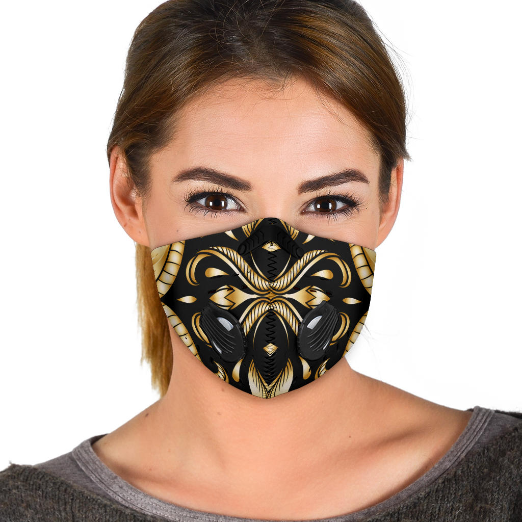 Black & Gold Luxury Design Premium Protection Face Mask – This is iT ...