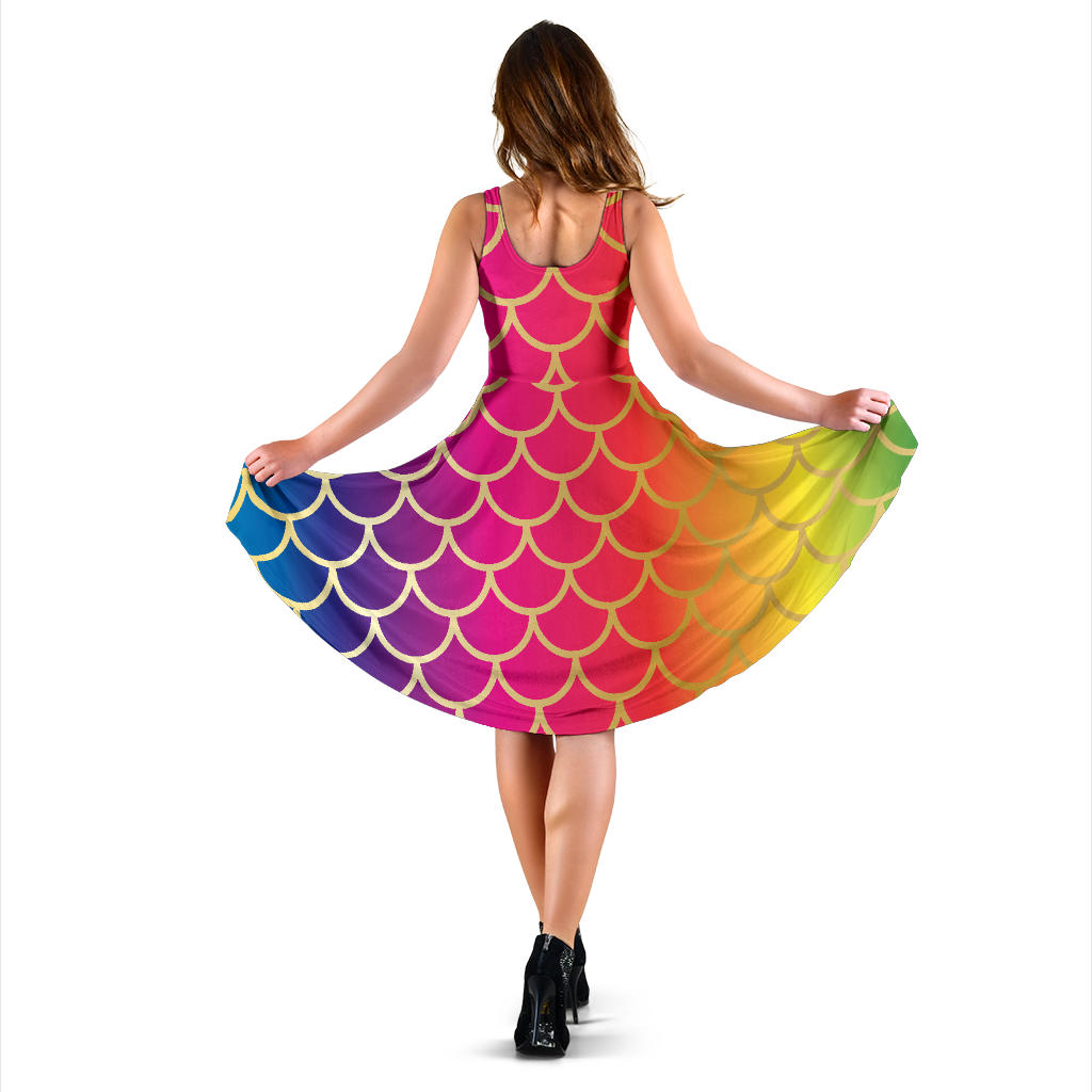 Rainbow Fish Scale Women's Dress – This is iT Original