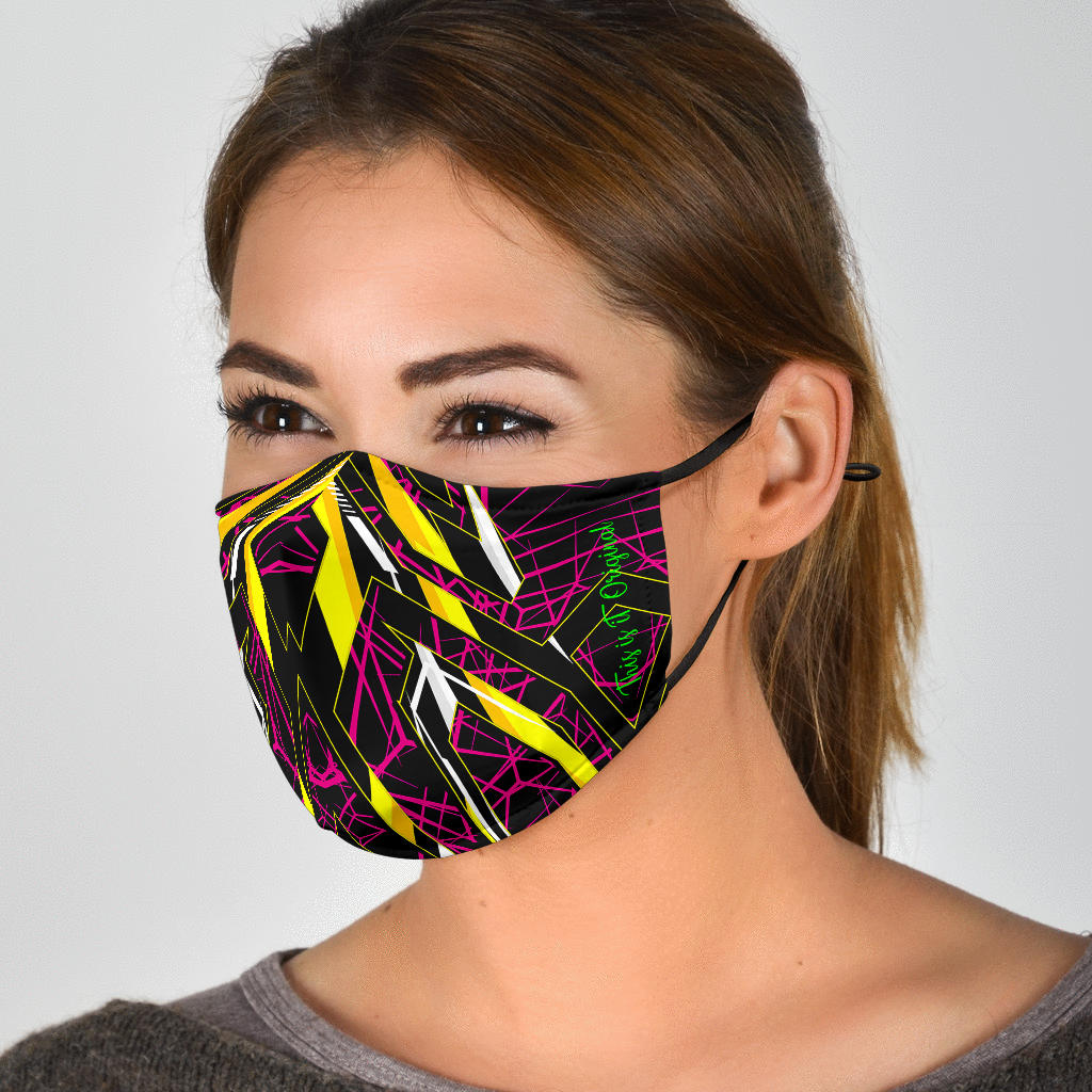 Racing Cosmic Style Black & Pink Protection Face Mask – This is iT Original