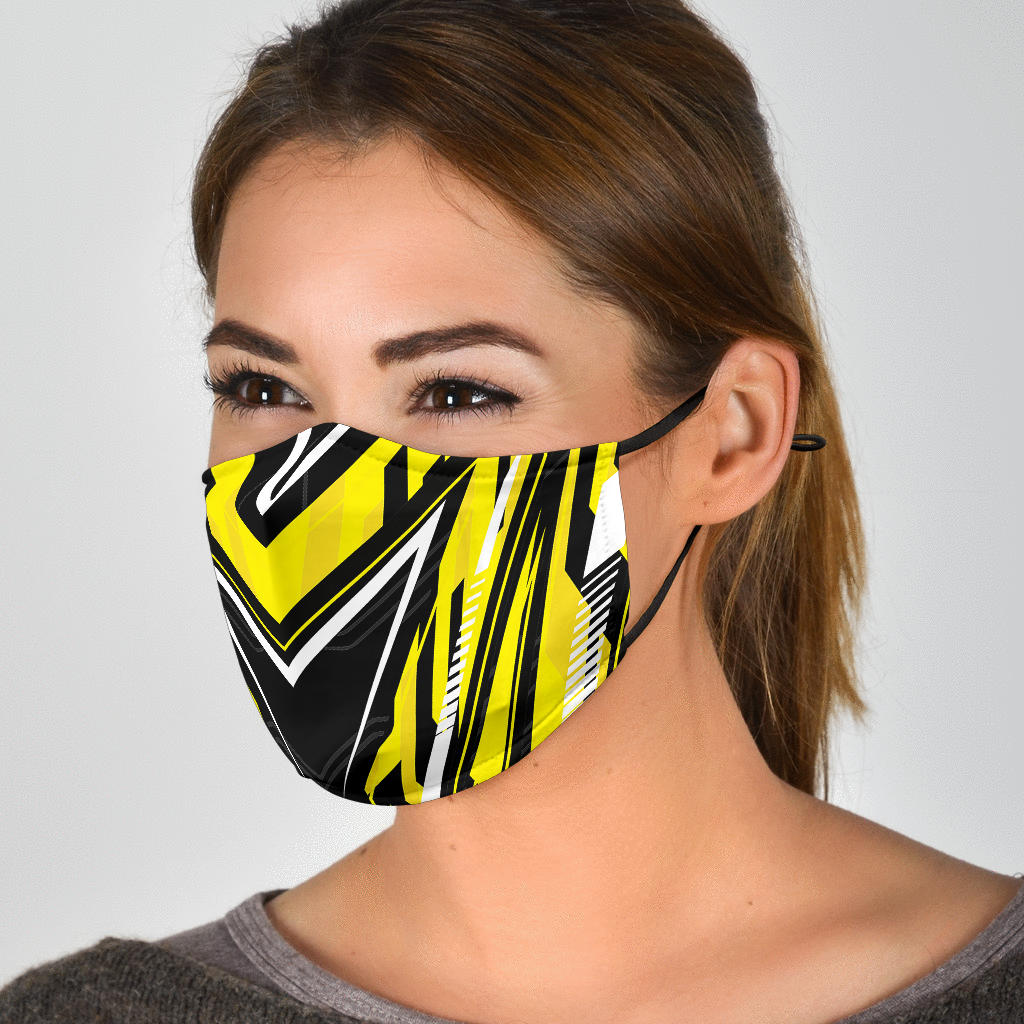 Racing Style Black & Yellow Protection Face Mask – This is iT Original