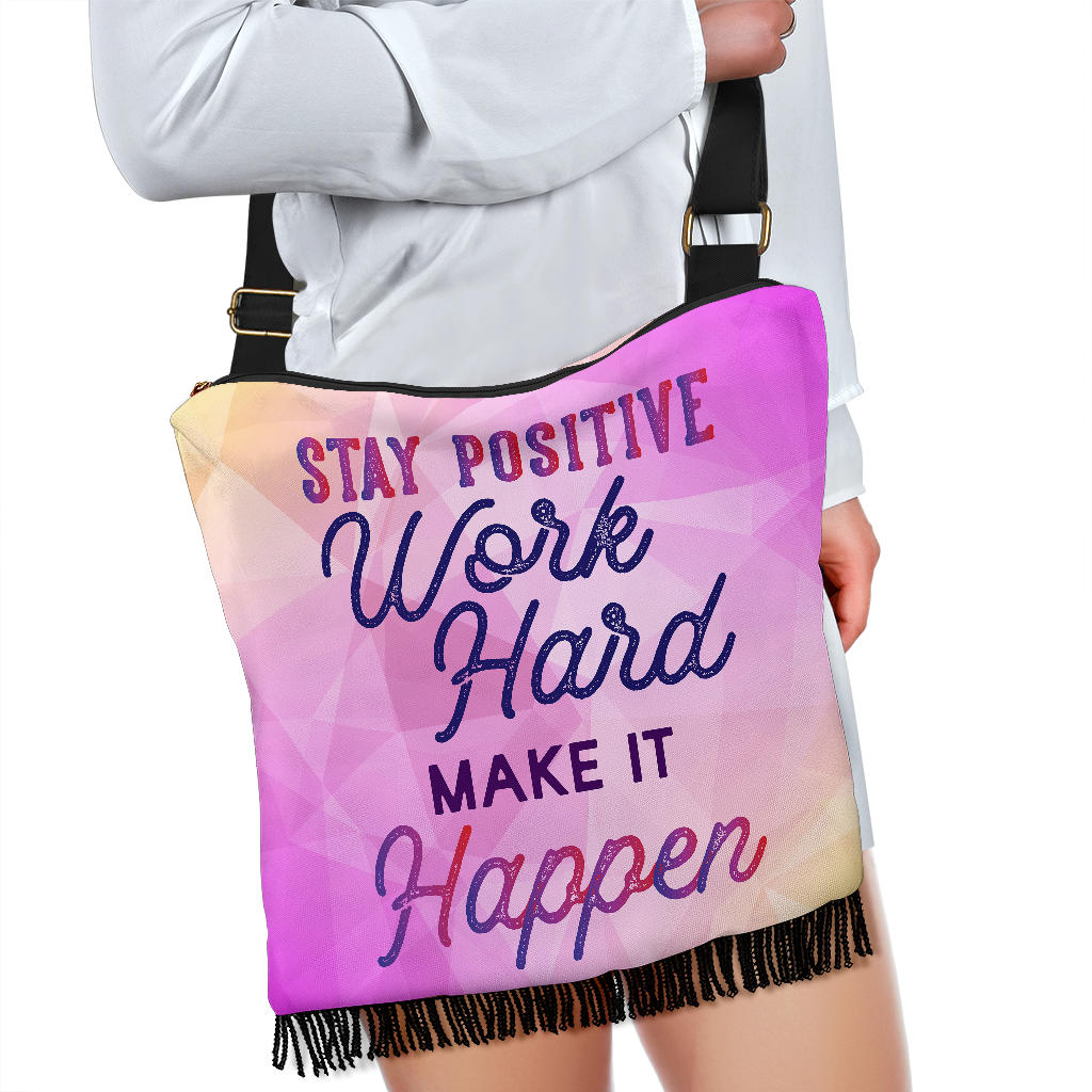 Stay Positive Crossbody Boho Handbag – This is iT Original