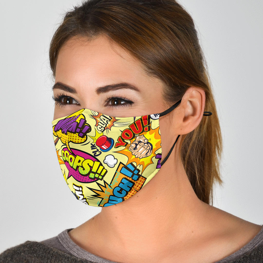 Pop Art Style Three Protection Face Mask – This is iT Original