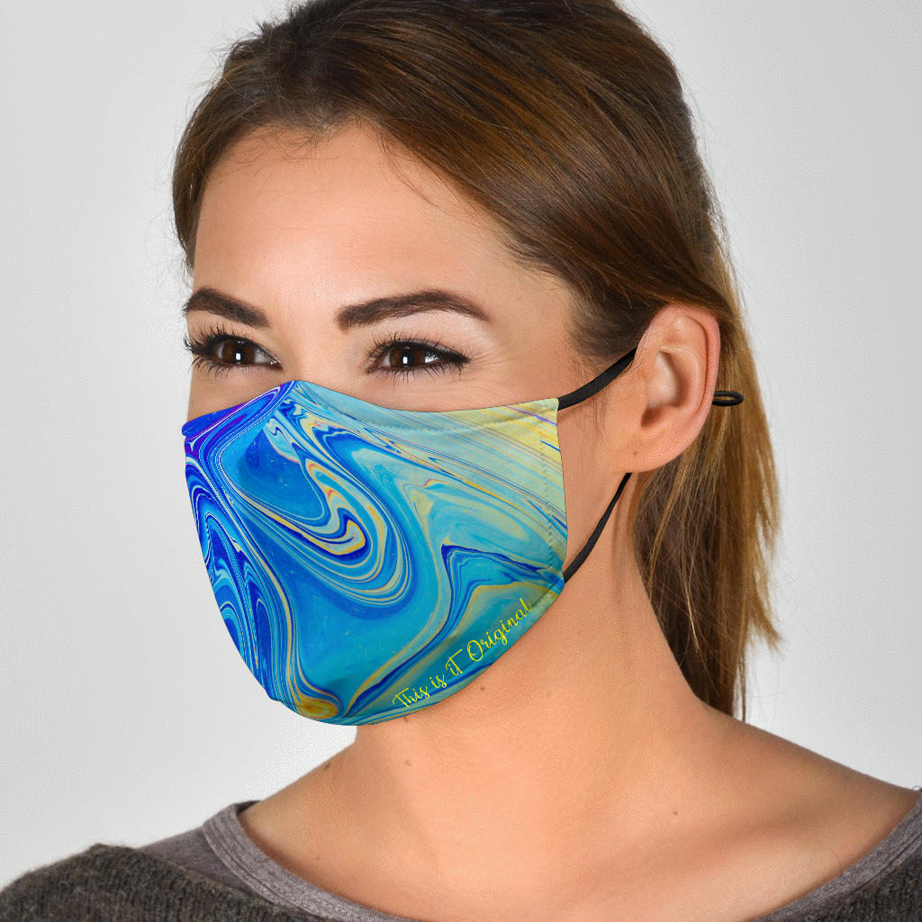 Marble Water Design One Protection Face Mask – This is iT Original