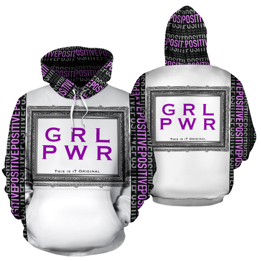 G R L - P W R - Girl Power Simple Luxury design. Positive Girl Boss Qu ...