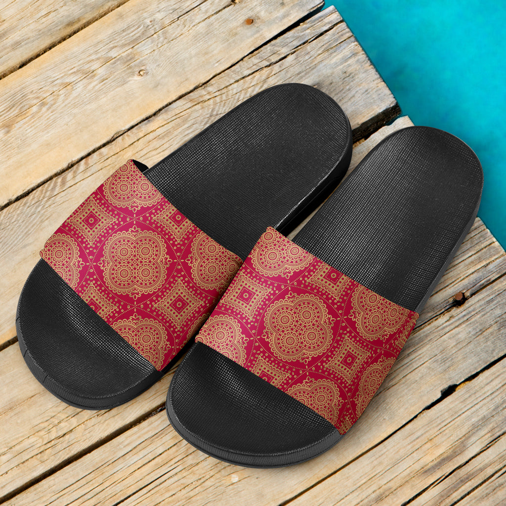 Royal Red Slide Sandals – This is iT Original