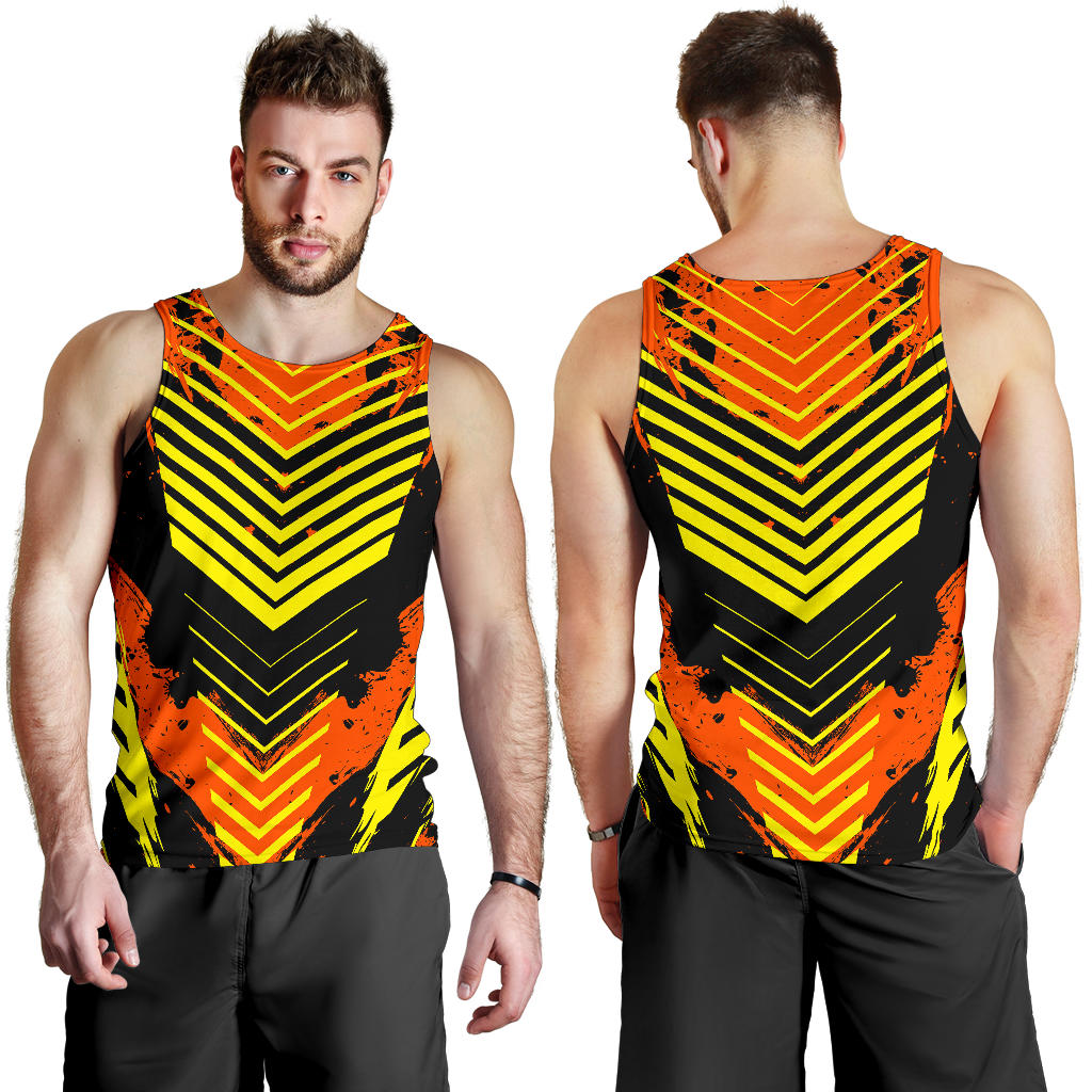 Racing Industrial Style Yellow & Orange Men's Tank Top – This is iT ...