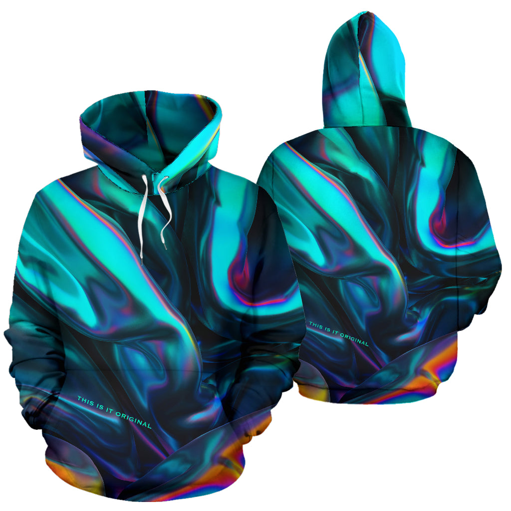Crazy abstract ocean blue Geometric art Street Wear Unisex Hoodie ...