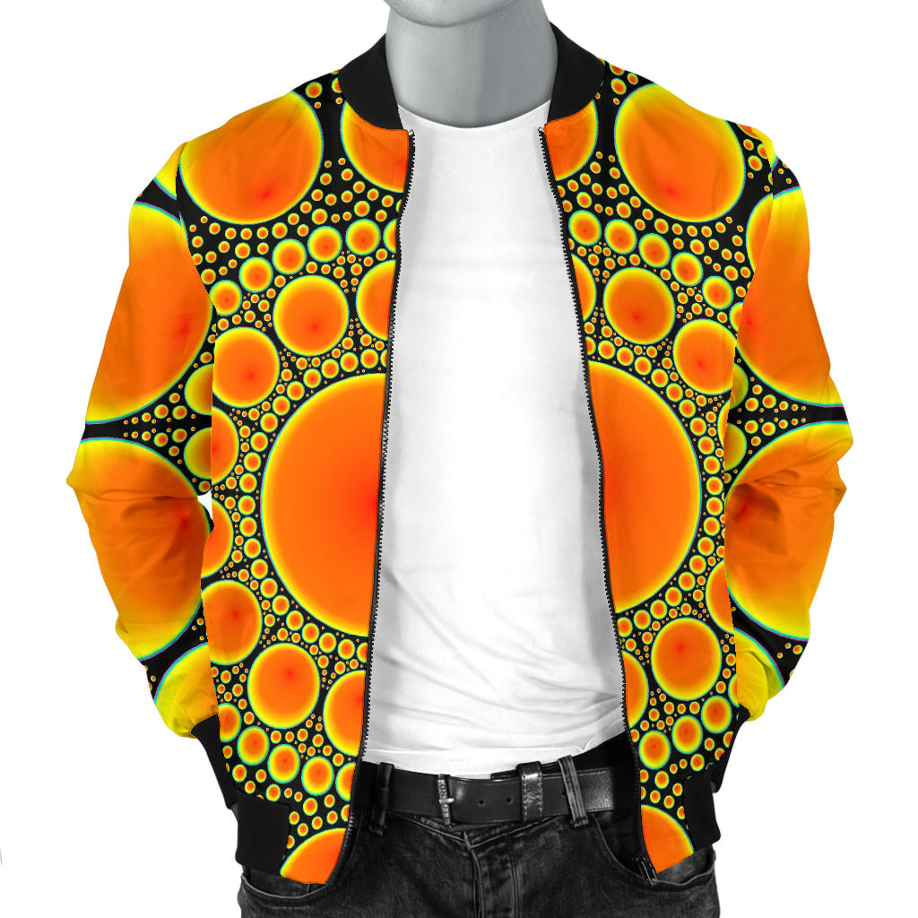 Neon Orange Sun Men's Bomber Jacket – This is iT Original
