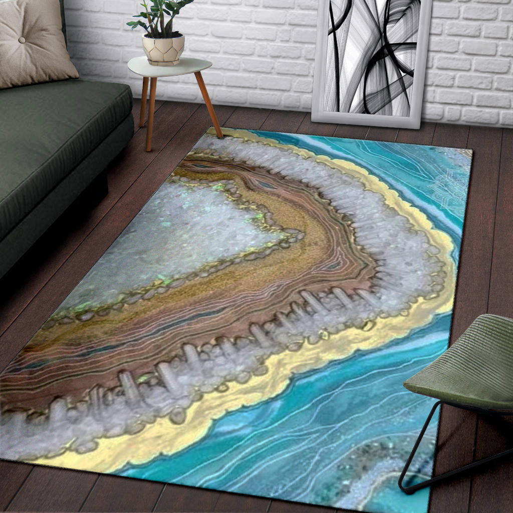 Azure Blue Agate Area Rug – This is iT Original