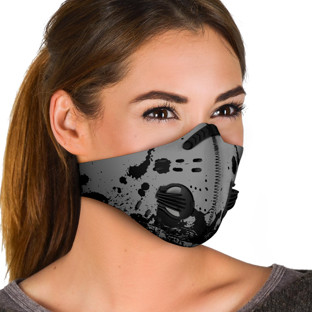 Racing Style Grey & Red Design One Premium Protection Face Mask – This ...