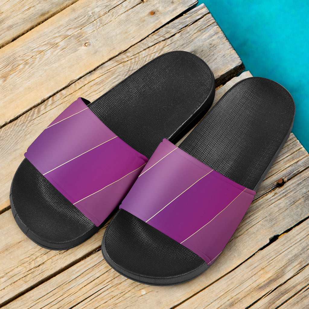 Glamour Purple Slide Sandals – This is iT Original