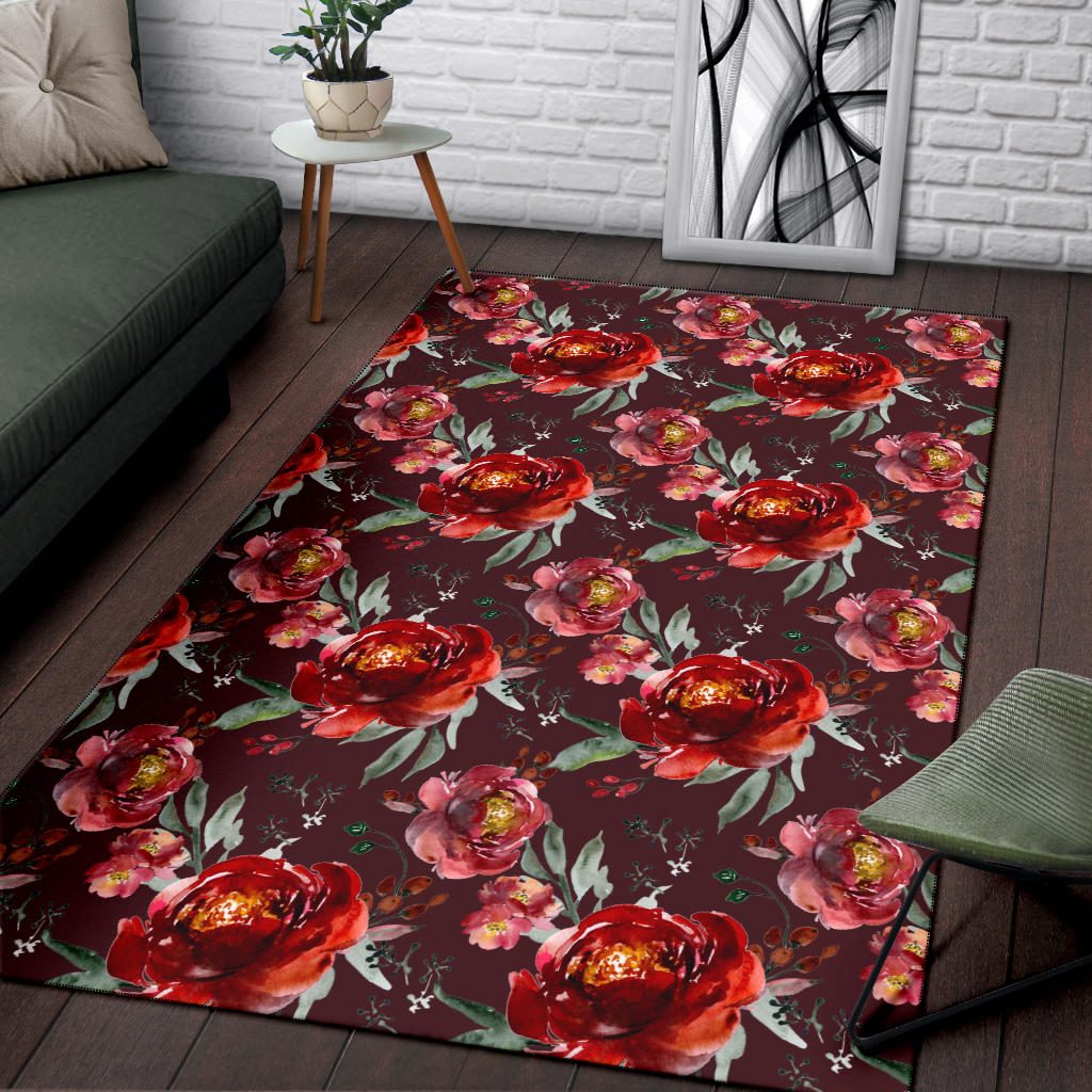 Royal Rose Red Garden Area Rug – This is iT Original