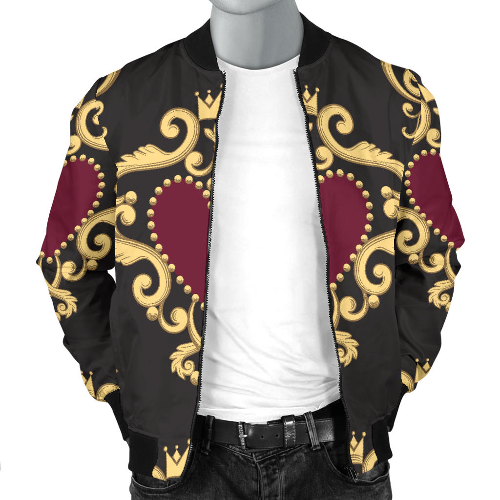 Luxury Royal Hearts Men's Bomber Jacket – This is iT Original