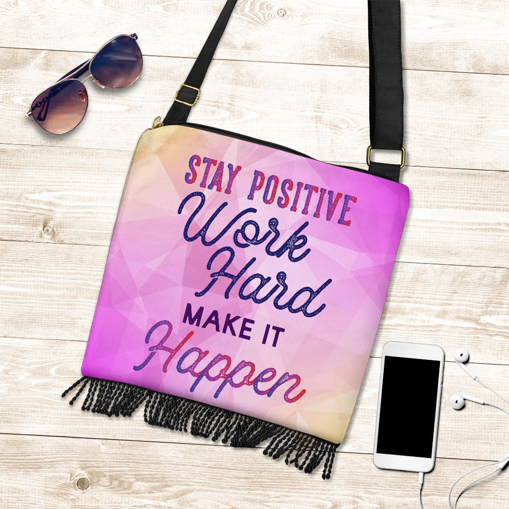 Stay Positive Crossbody Boho Handbag – This is iT Original