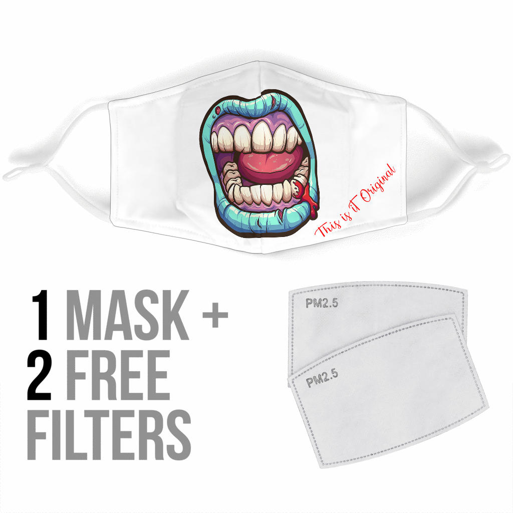 Crazy Pop Art Open Mouth Protection Face Mask – This is iT Original