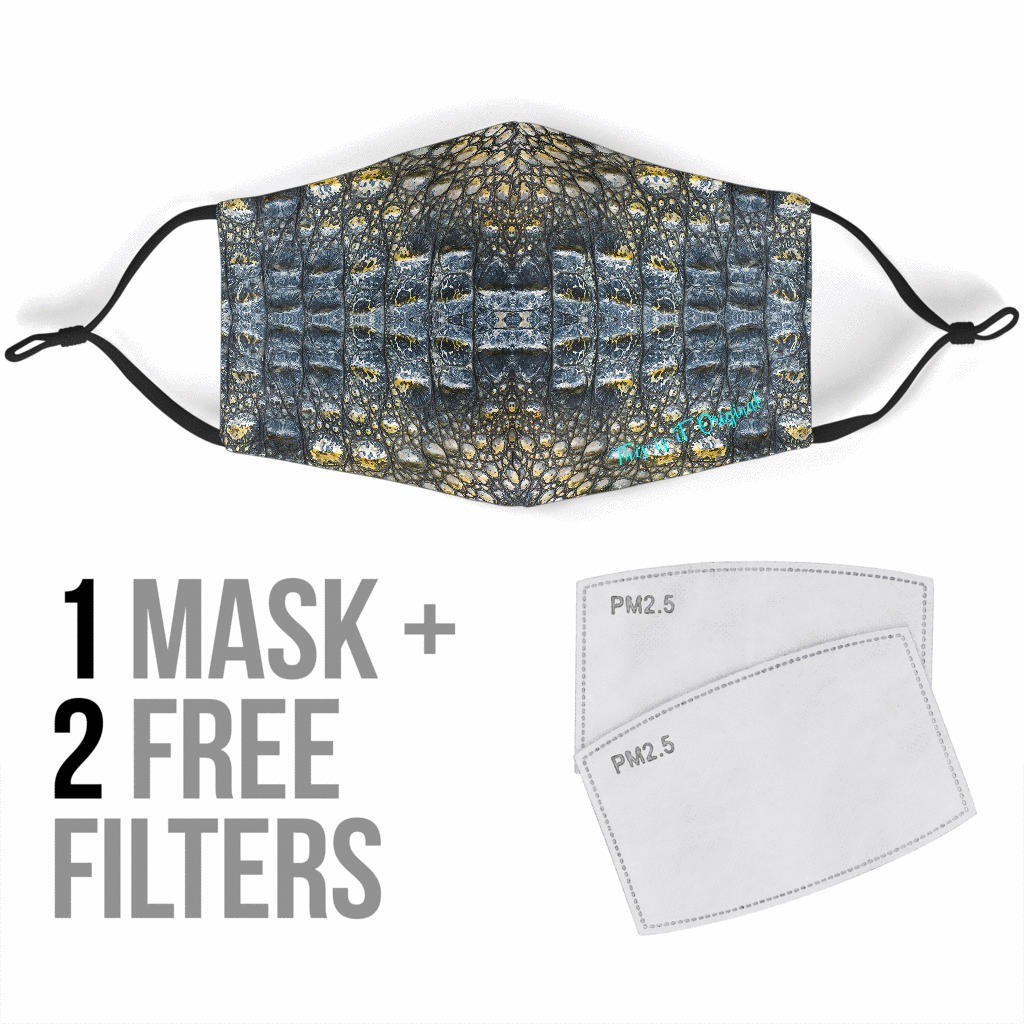 Luxury Alligator Skin Design Protection Face Mask – This is iT Original